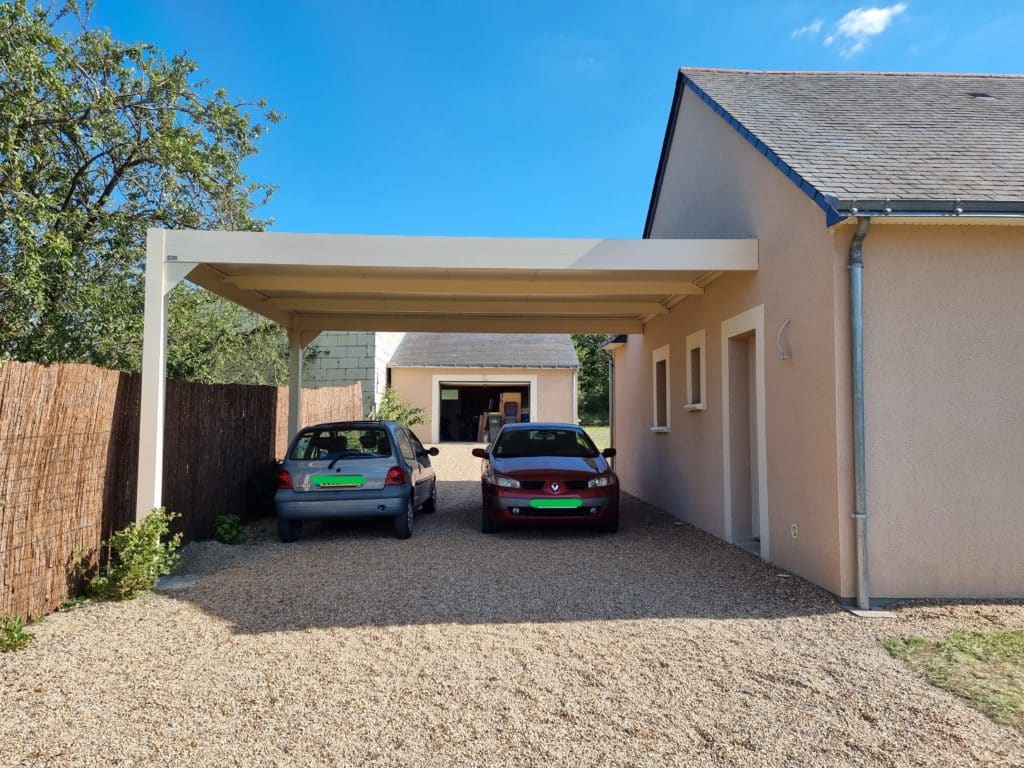 Carport sur mesure en aluminium dans le Maine-et-Loire (49)